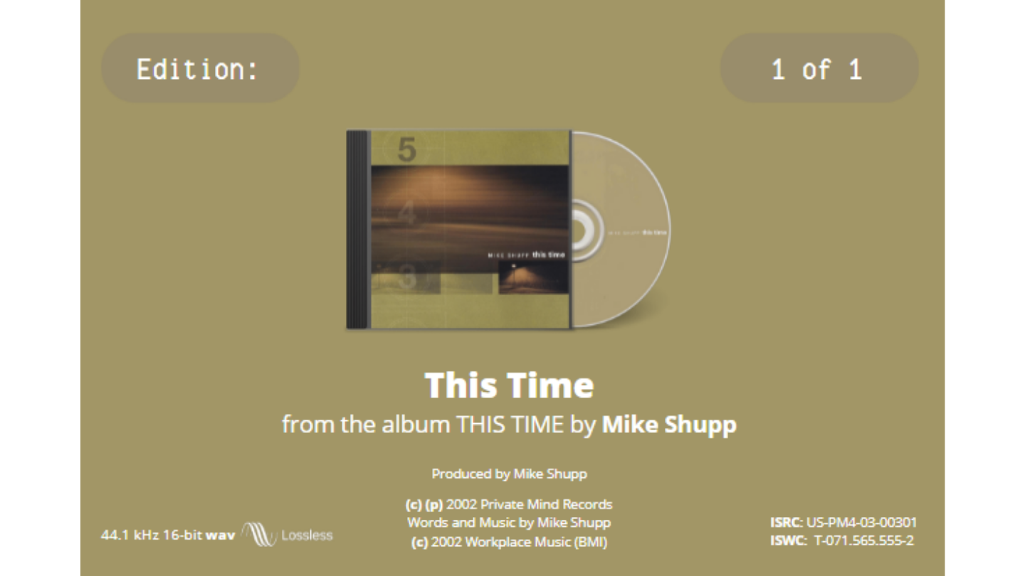 "This Time" NFTs | Mike Shupp